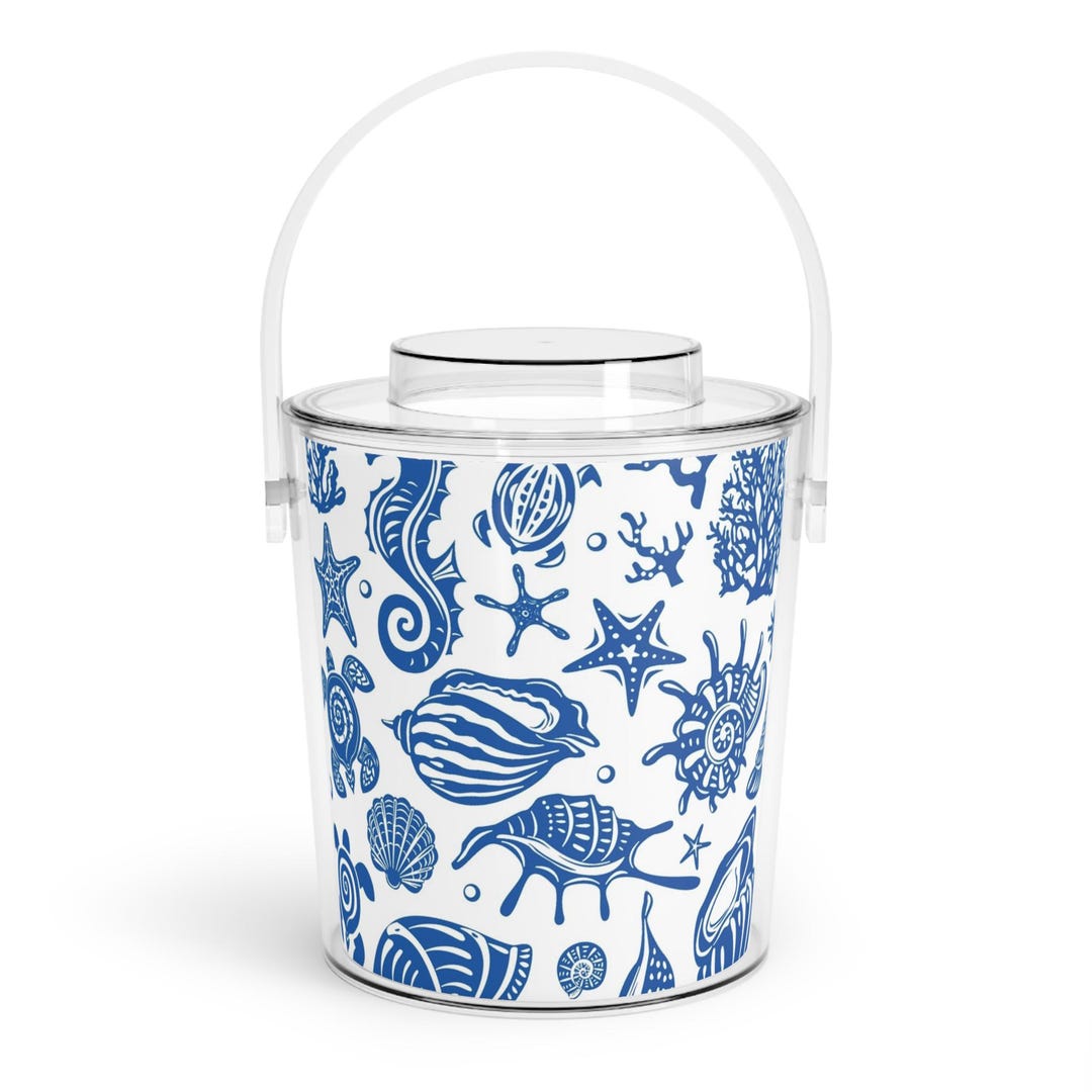 Nautical Ice Bucket With Tongs Beach Party Must-have - Etsy