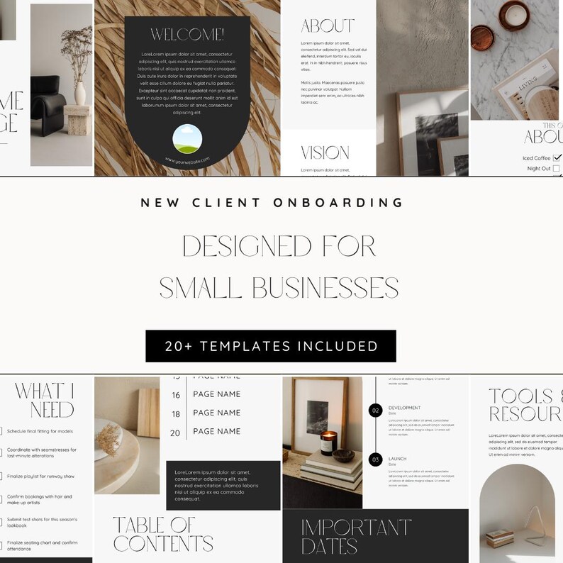 New Client Welcome Packet | Digital Business Template, Small Business ...