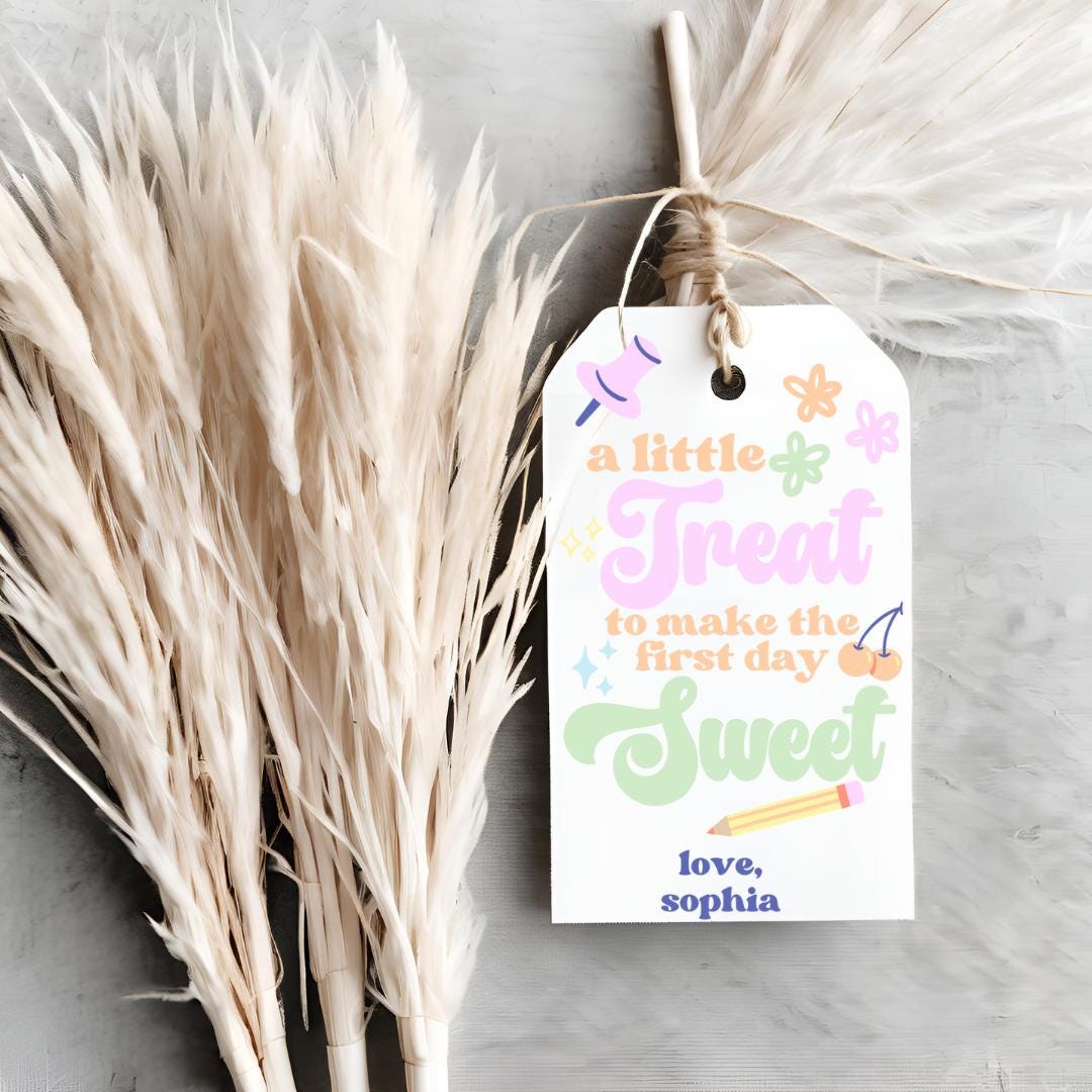 Editable Teacher Gift Tag | Thank You Label, Back to School (canva ...