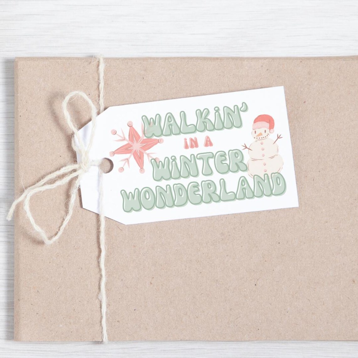 Retro Christmas Gift Tags | Printable Holiday Labels (PDF) - Etsy