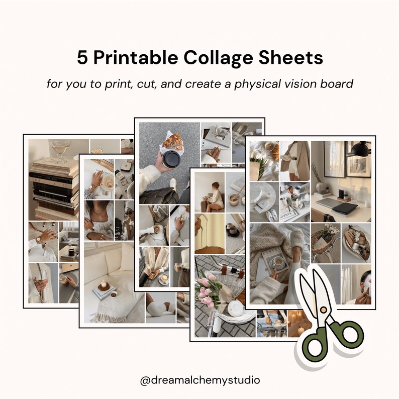 Vision Board Images 2025 Self-love Mindfulness Images Aesthetic Goal ...