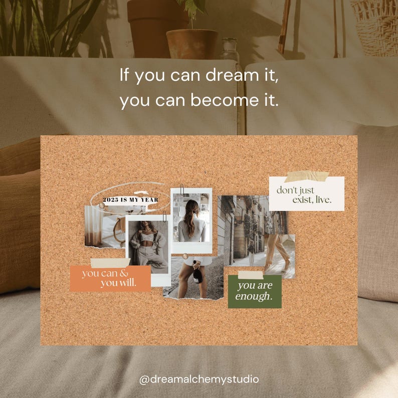 Vision Board Images 2025 Self-love Mindfulness Images Aesthetic Goal ...