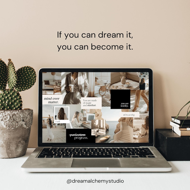 Vision Board Template Kit 2026 Aesthetic Dream Board Goal Setting ...