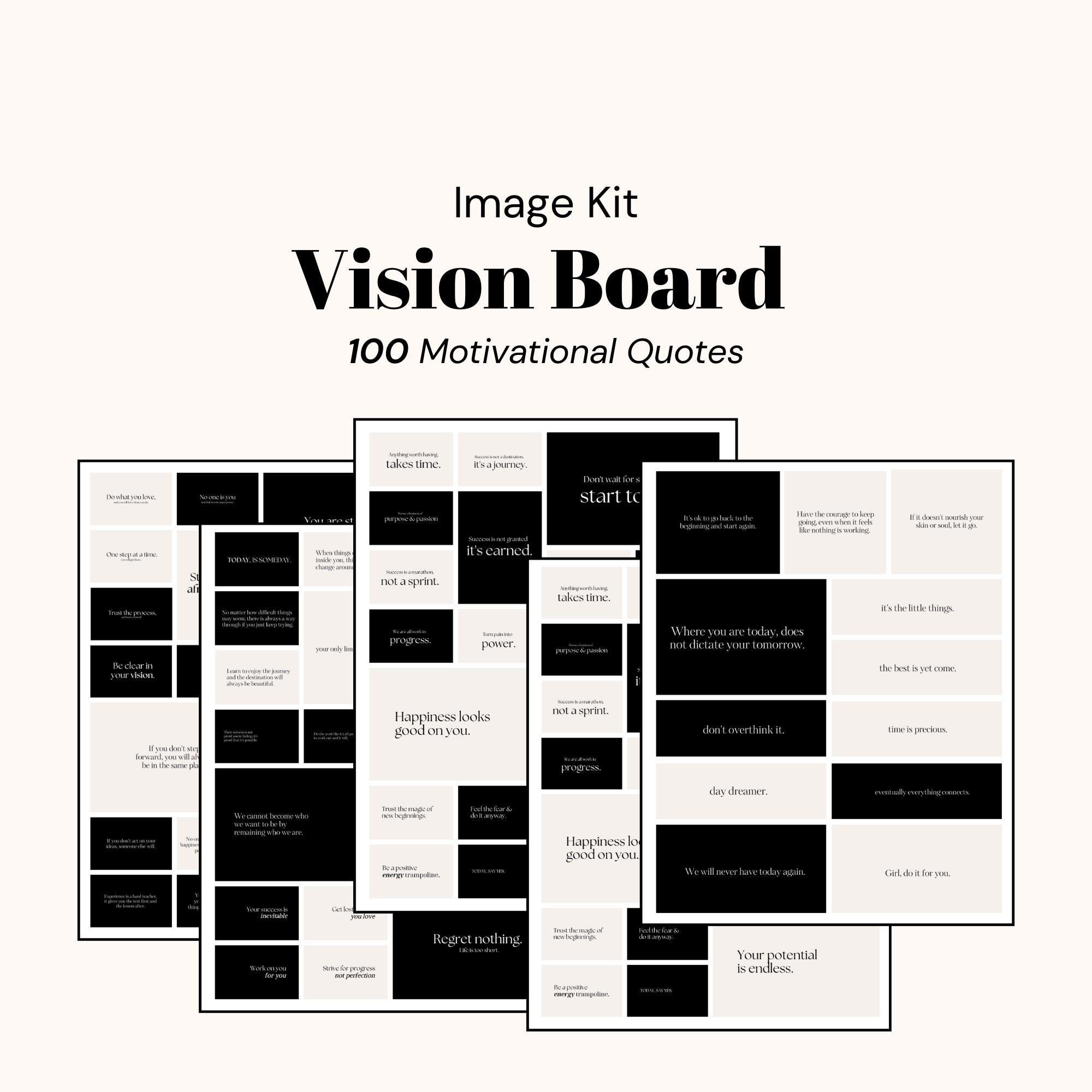 Vision Board Images 2026 Vision Board Quotes Aesthetic Goal Setting ...