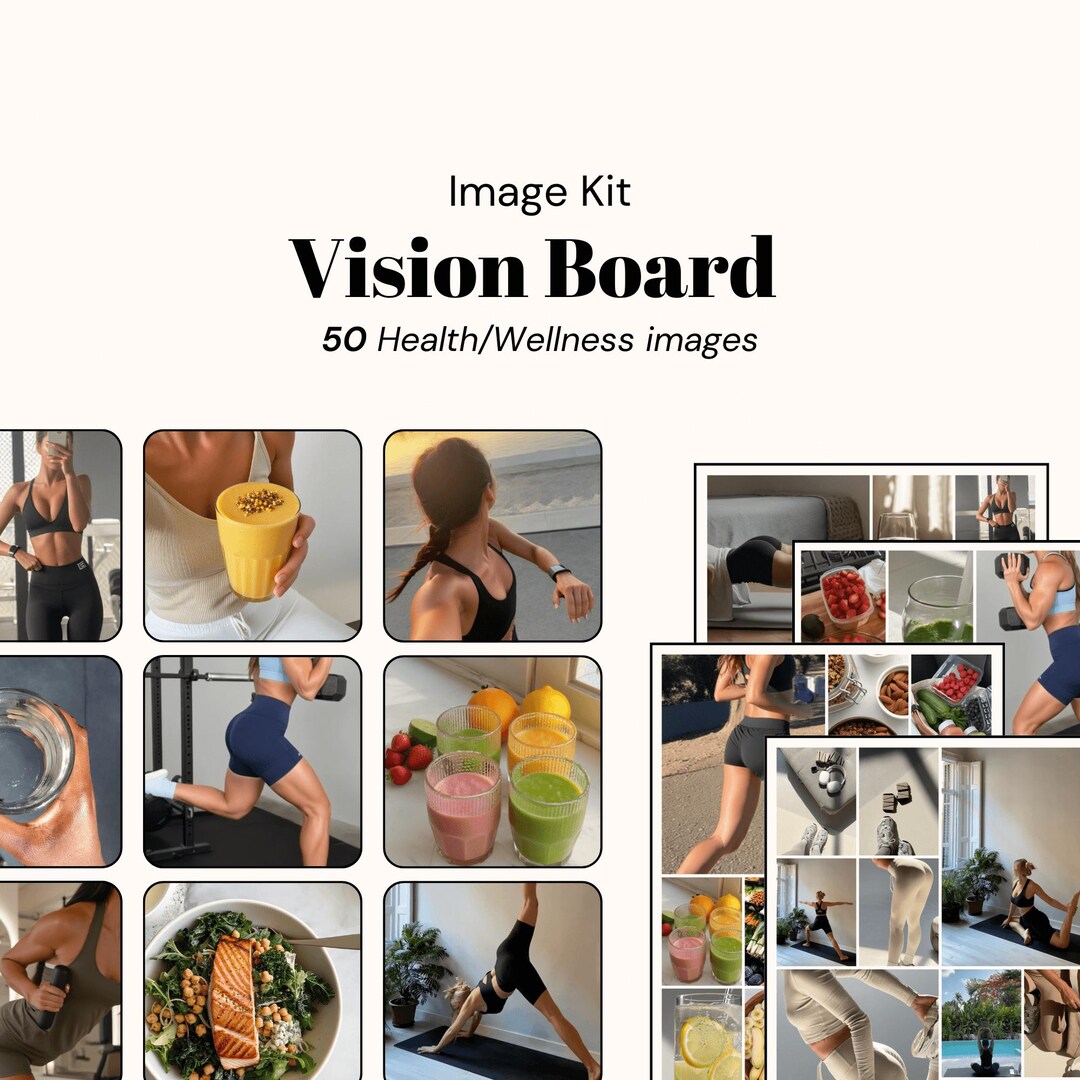 Vision Board Images 2026 Health Wellness Fitness Images Aesthetic Goal