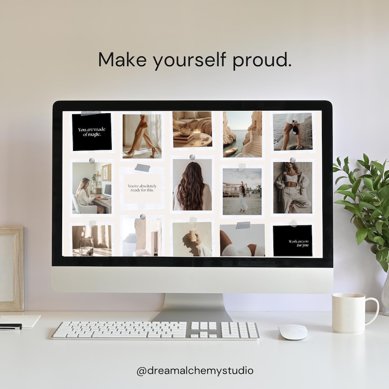 Vision Board Template Kit 2026 Aesthetic Dream Board Goal Setting ...