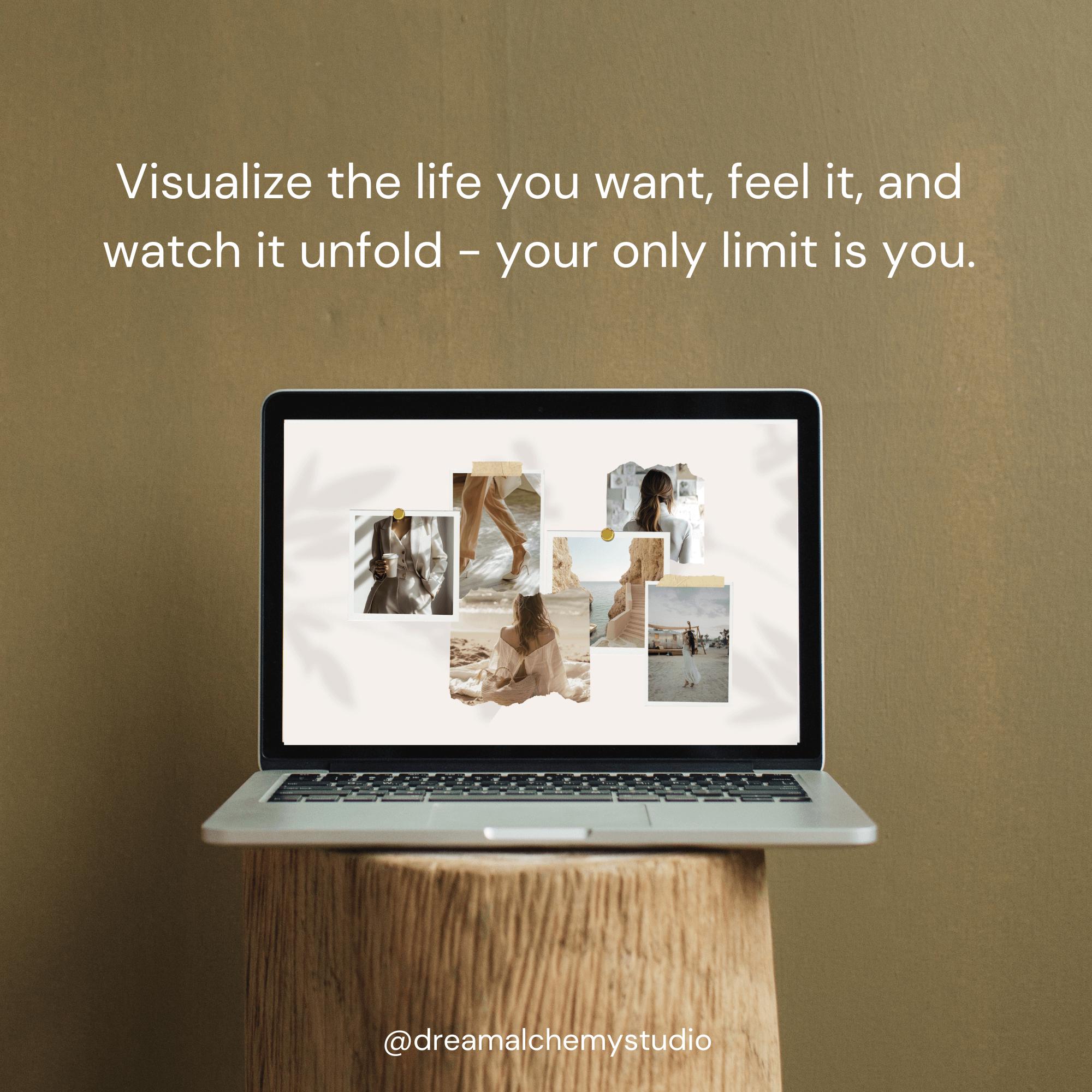 Vision Board Template Kit 2025 Aesthetic Dream Board Goal Setting ...