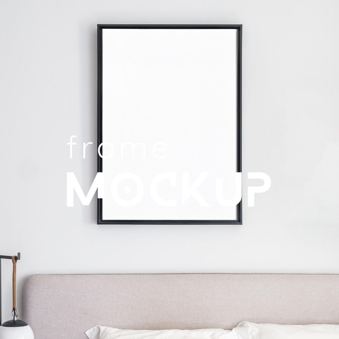 Modern Vertical A1 Frame Mockup PSD File - Stylish Interior Wall Frames ...
