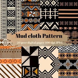 Mud Cloth Print Patterns Digital Fabric File Tribal Diversity Eclectic ...