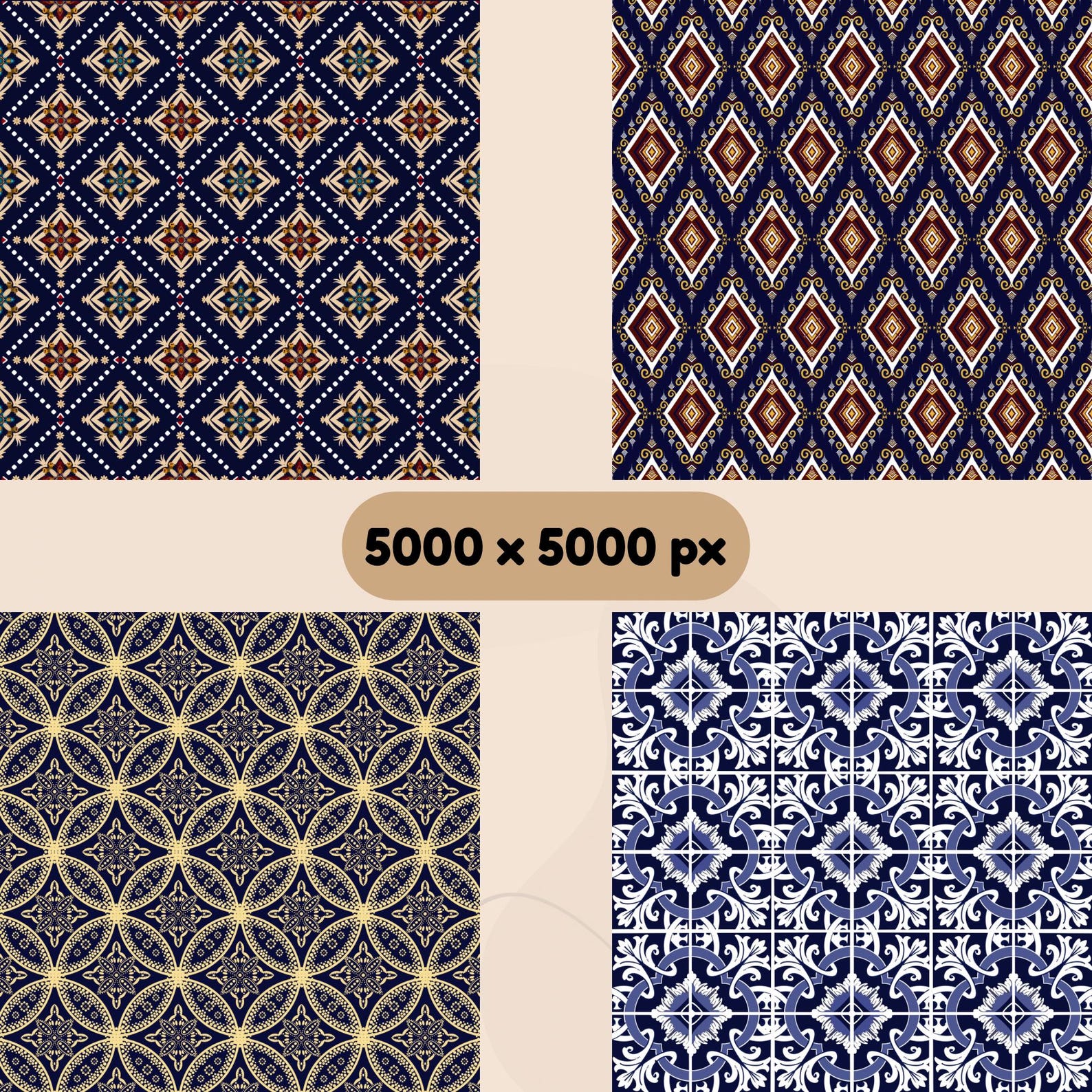 Ethnic Fabric Patterns: Vintage-inspired Tribal Designs (digital ...