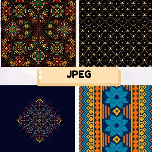 Indian Ethnic Art Fabric Digital Pattern Seamless , Scrapbook Paper ...