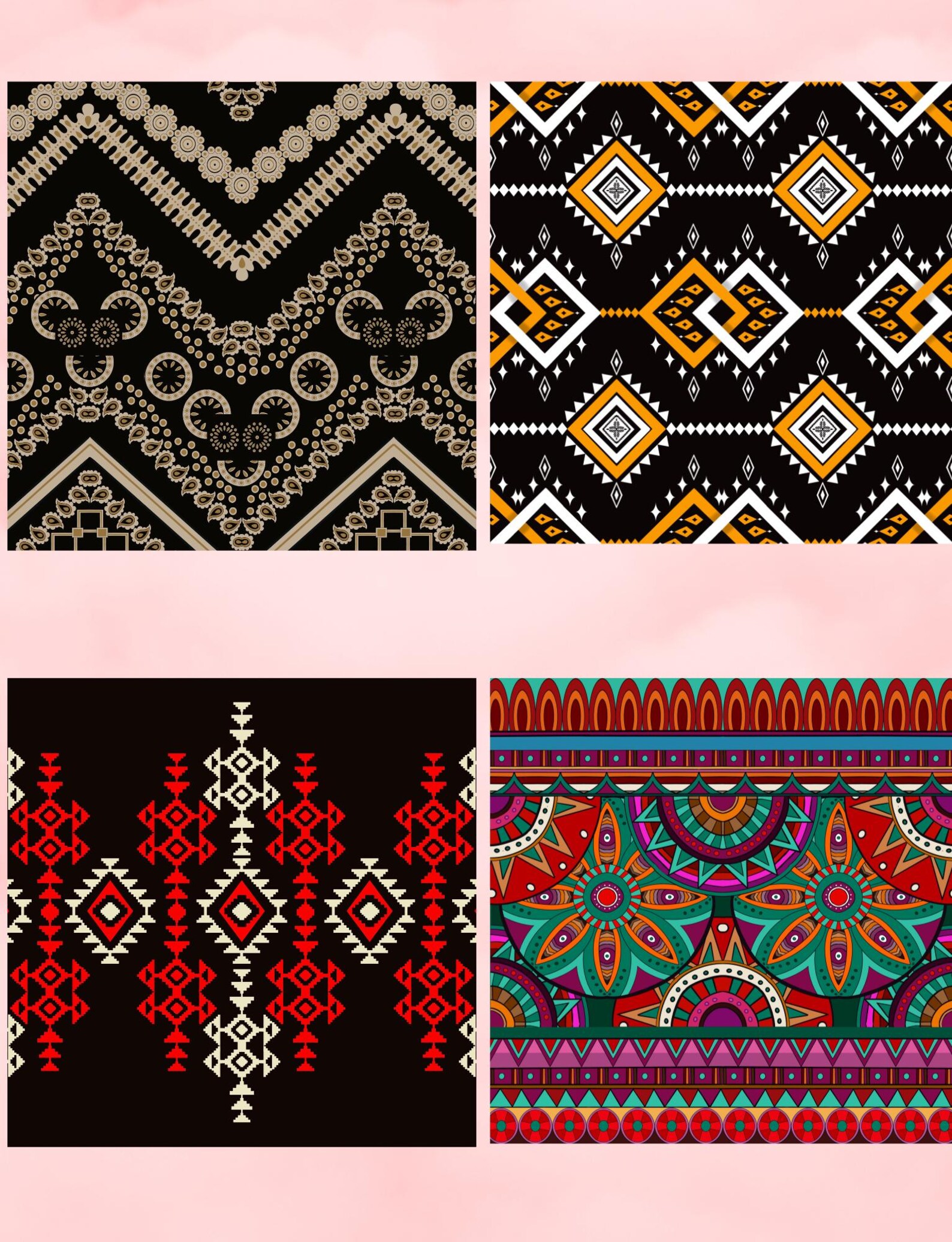 African Ethnic Fabric Patterns: Tribal Art Designs (400 Dpi) (digital ...
