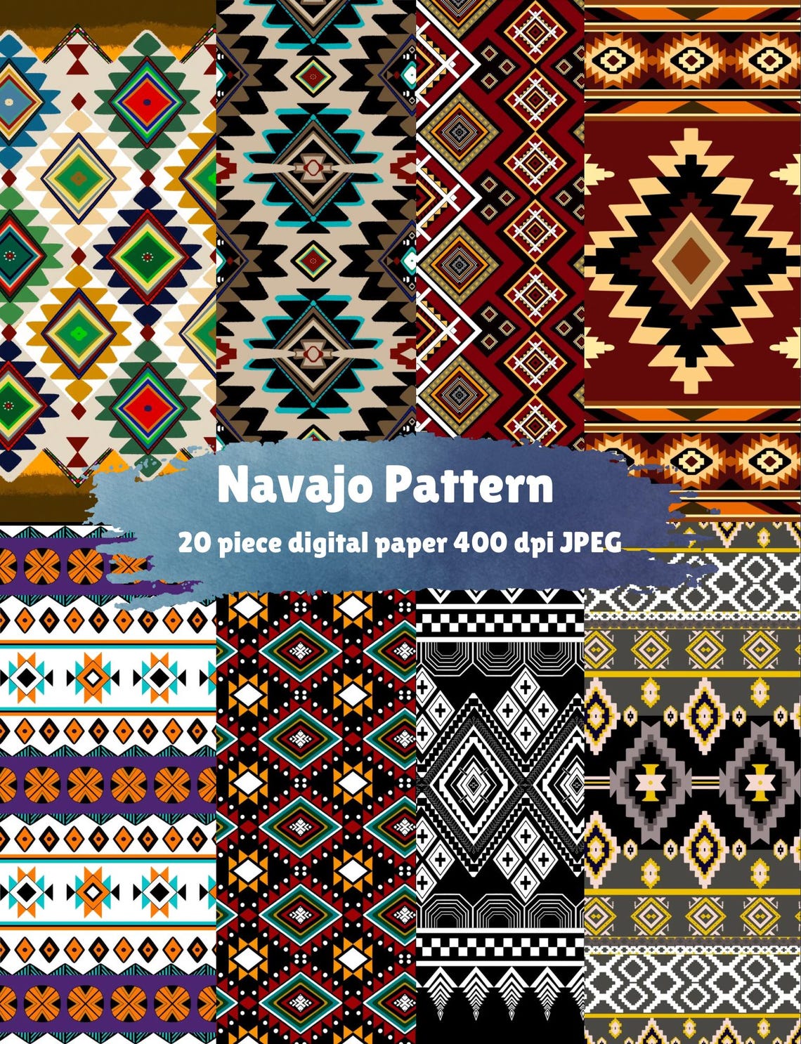 Navajo Patterns Inspired Fabric Collection: A Tapestry of Color ...