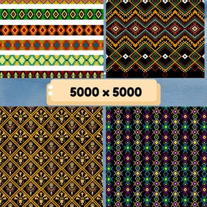 Indian Ethnic Art Fabric Digital Pattern Seamless , Scrapbook Paper ...