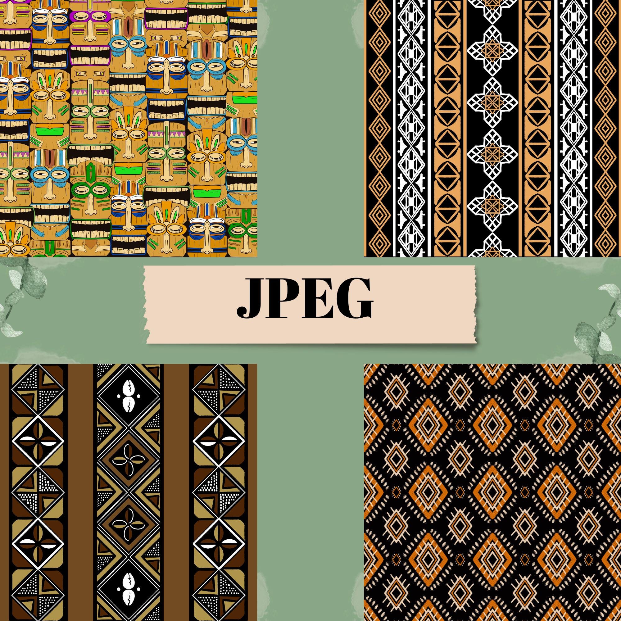 Mayan Maze Digital Prints: Tribal Boho Fabric Textures (20 Jpegs) - Etsy