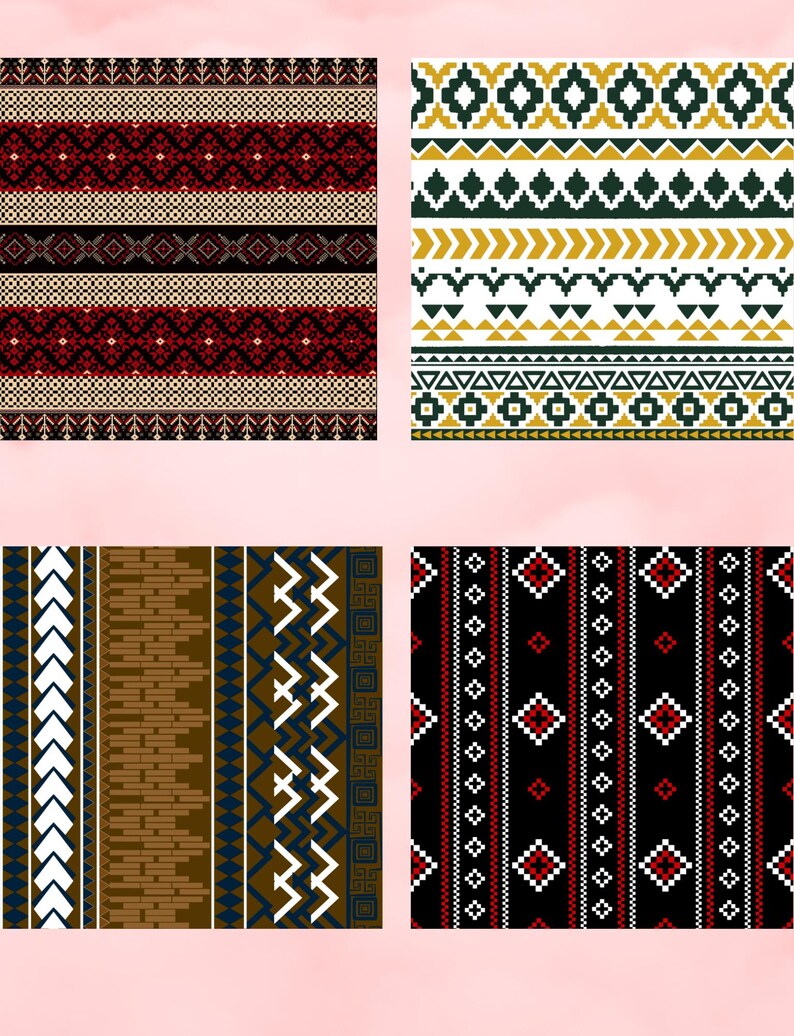 African Ethnic Fabric Patterns: Tribal Art Designs (400 Dpi) (digital ...
