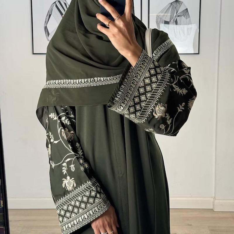 Floral Eid Abaya - Etsy UK