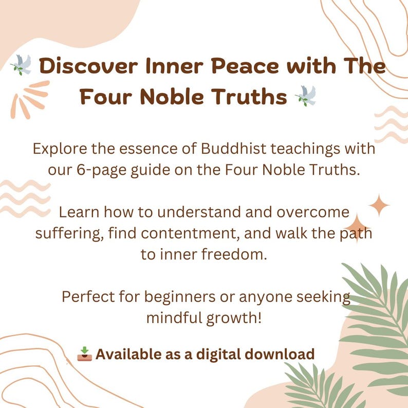 The Four Noble Truths: Guide to Understanding Suffering and Inner Peace ...