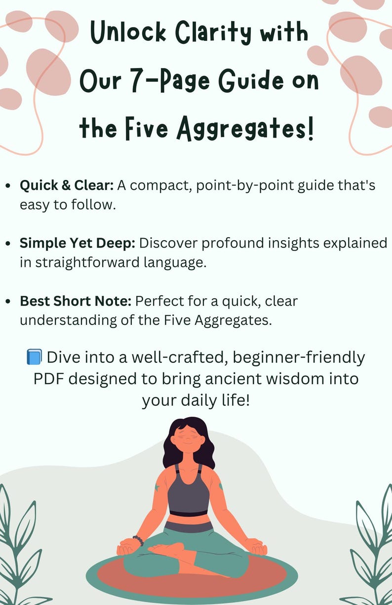 Understanding the Five Aggregates PDF Download | Self and Mindfulness ...