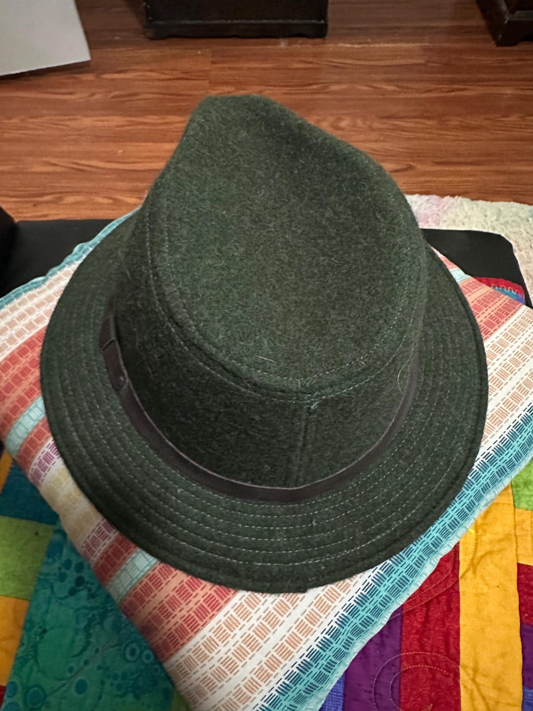 Vintage Filson Mackinaw Virgin Wool Packer Hat Fedora Forest Green USA ...