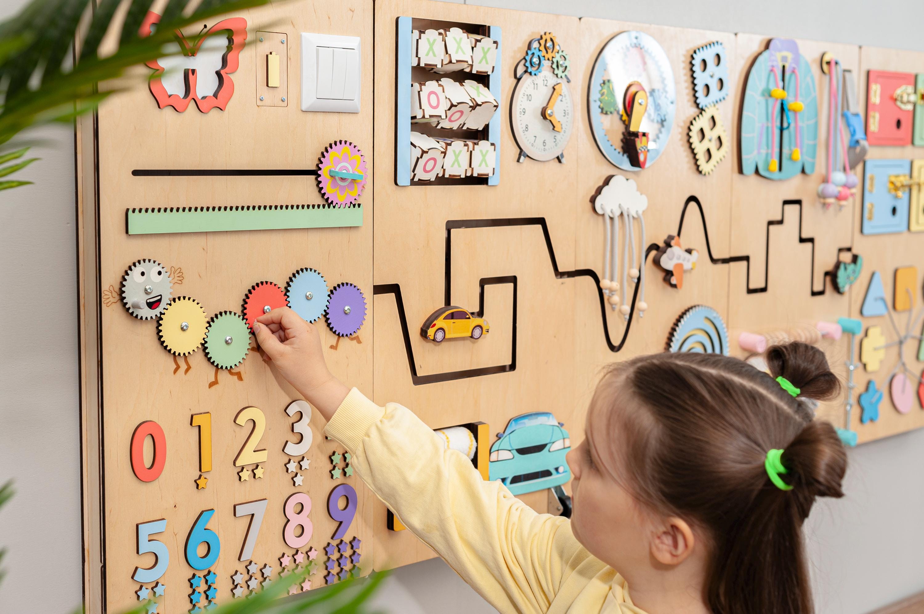 Interactive Activity Wall Panels for Public Installation. Wooden ...