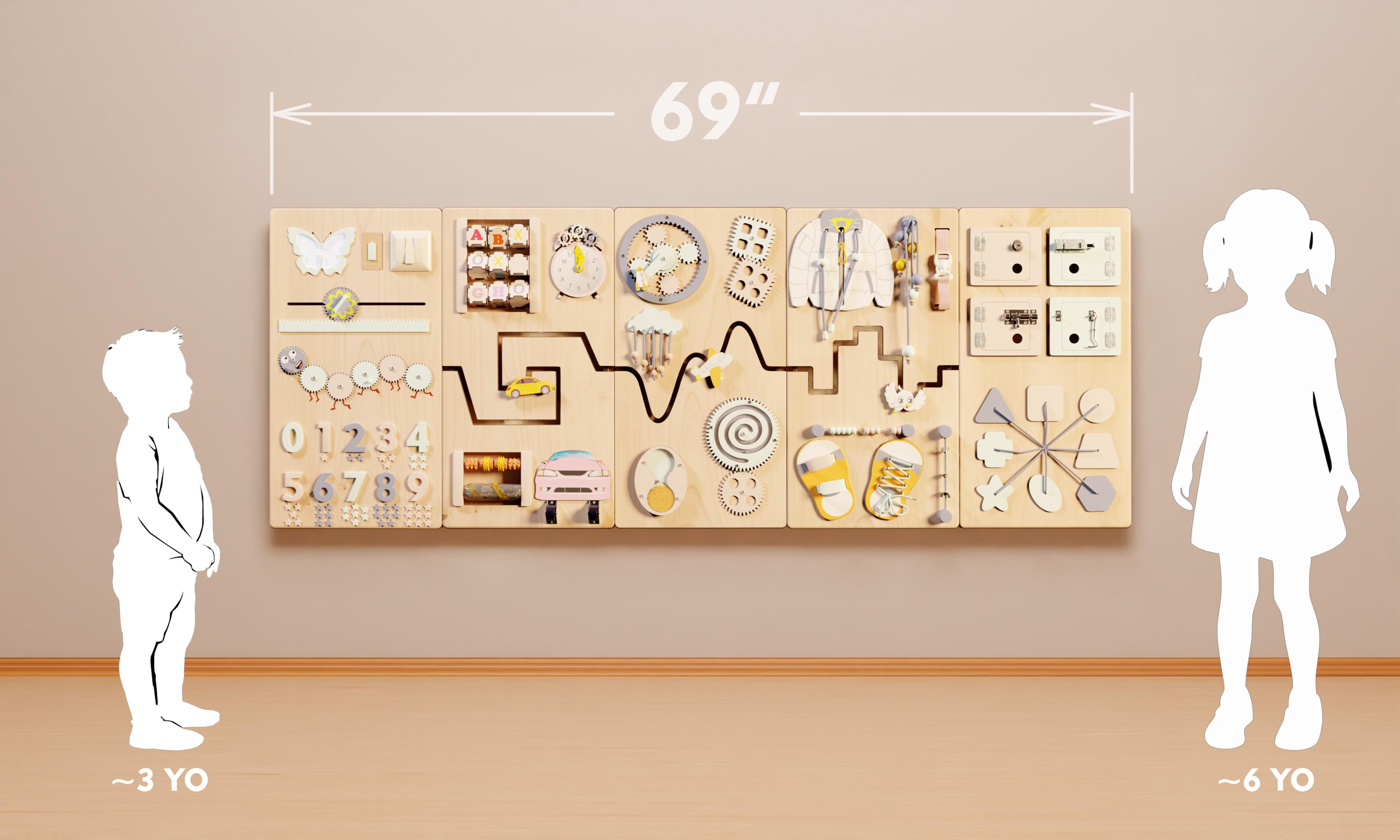 Durable Kids Busy Board for Early Learning and Development Activity ...