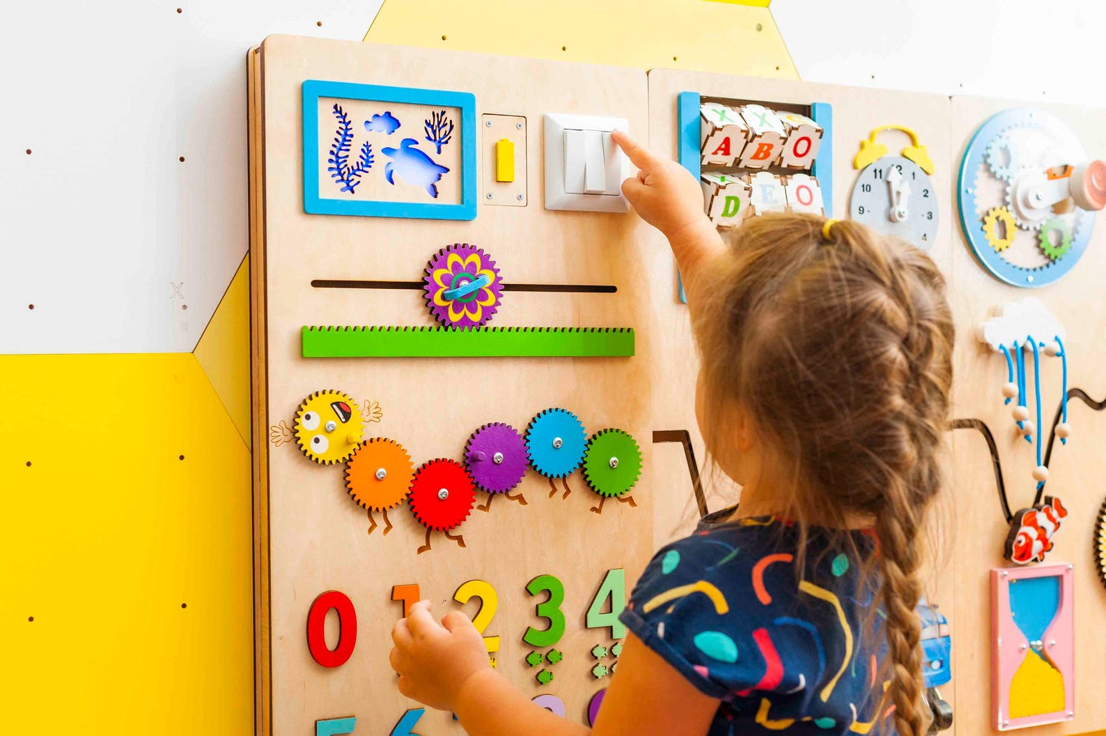 Huge Sensory Learning Wall Panel for Kids | Busy Board for Kids in ...