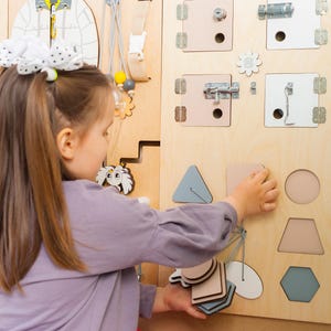 Durable Kids Busy Board for Early Learning and Development Activity ...