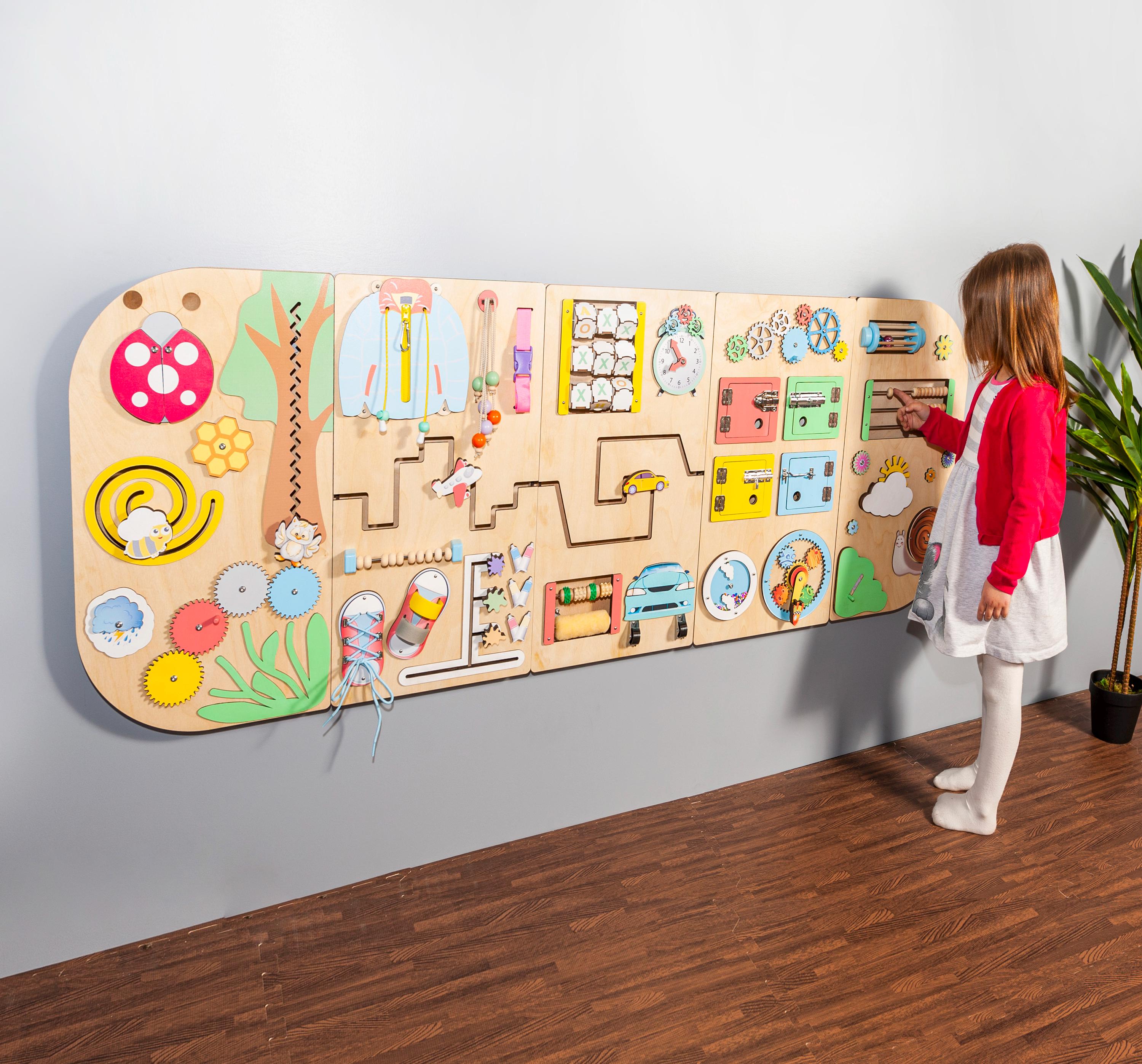 Rounded Sensory Wall Panels in Pastel Color for Kids Museums, Libraries ...