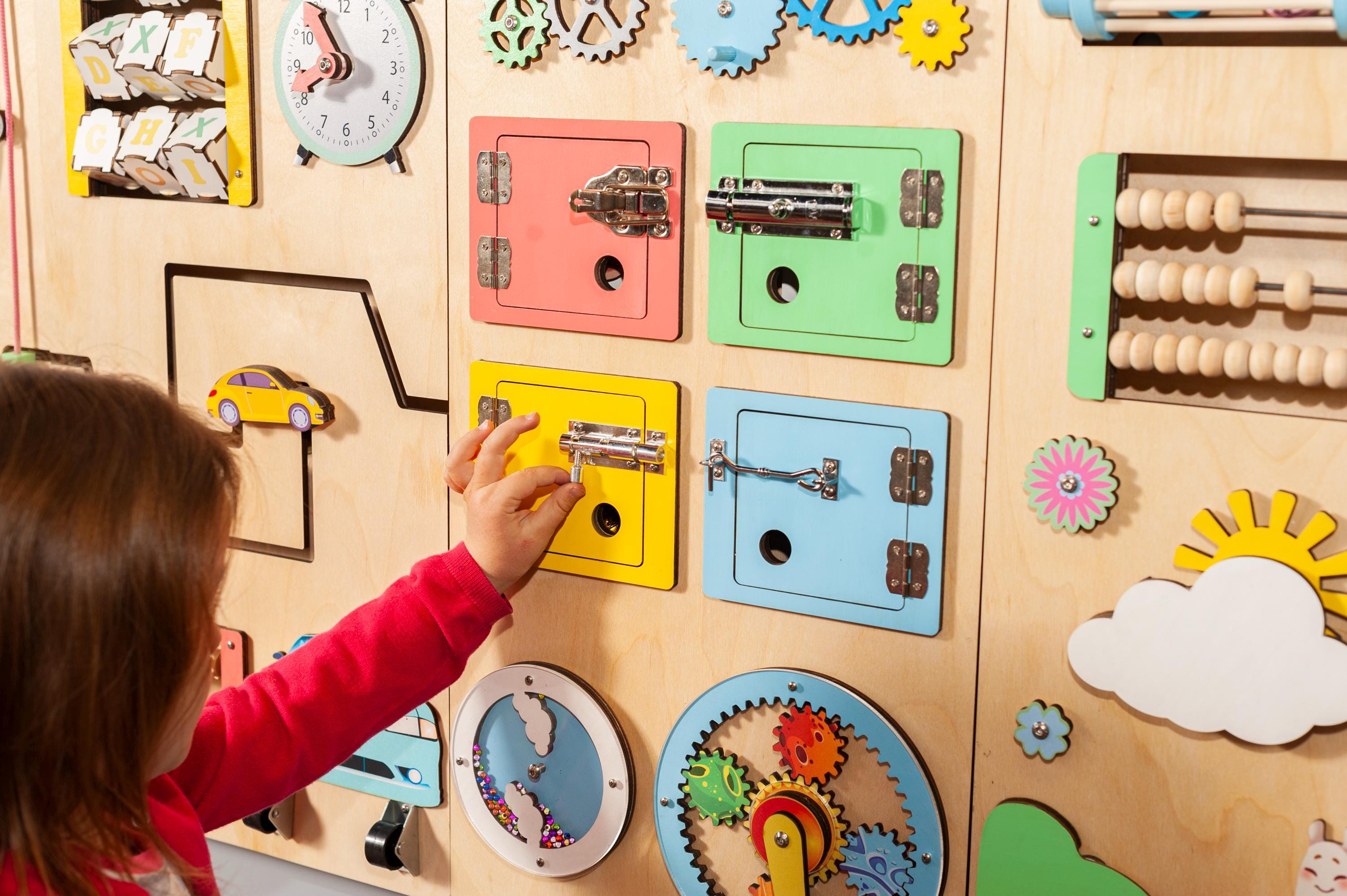 Rounded Sensory Wall Panels in Pastel Color for Kids Museums, Libraries ...