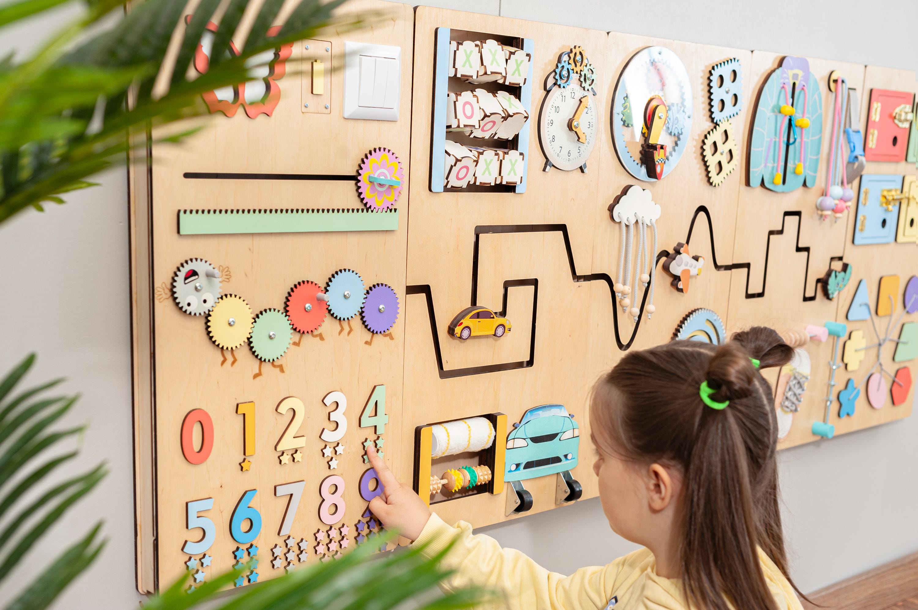 Interactive Activity Wall Panels for Public Installation. Wooden ...