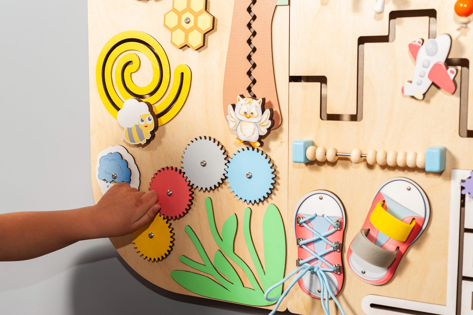 Rounded Sensory Wall Panels in Pastel Color for Kids Museums, Libraries ...