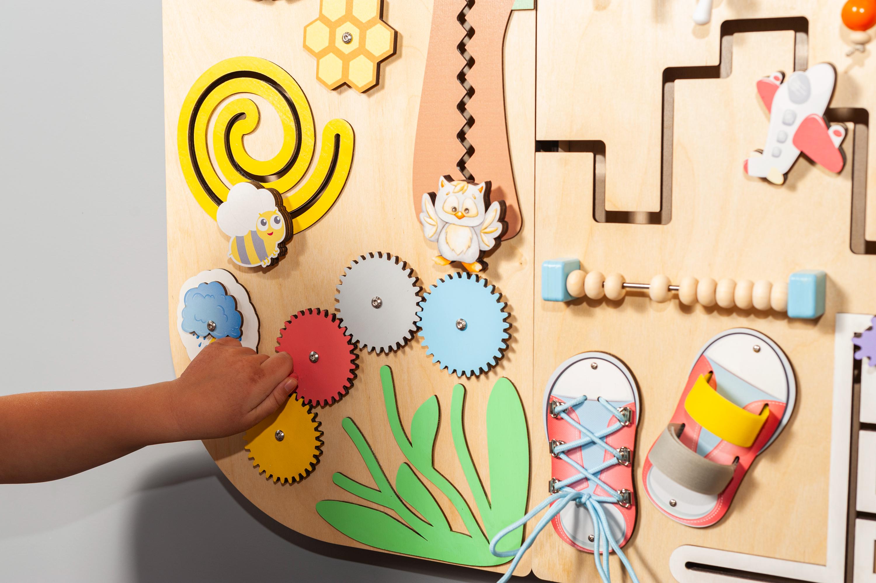 Rounded Sensory Wall Panels in Pastel Color for Kids Museums, Libraries ...