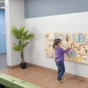 Interactive Activity Wall Panels for Public Installation. Wooden ...