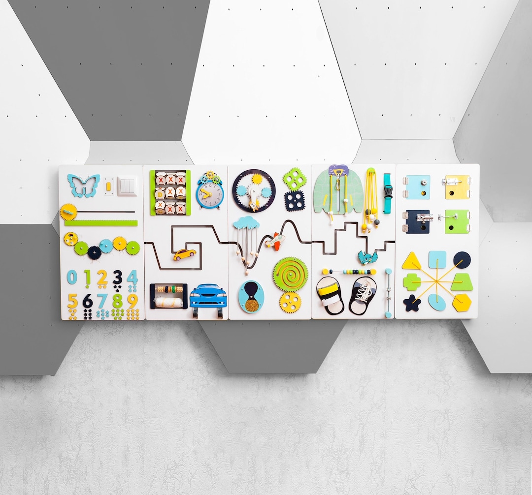 Educational Activity Wall for Elementary Schools | Montessori Sensory ...