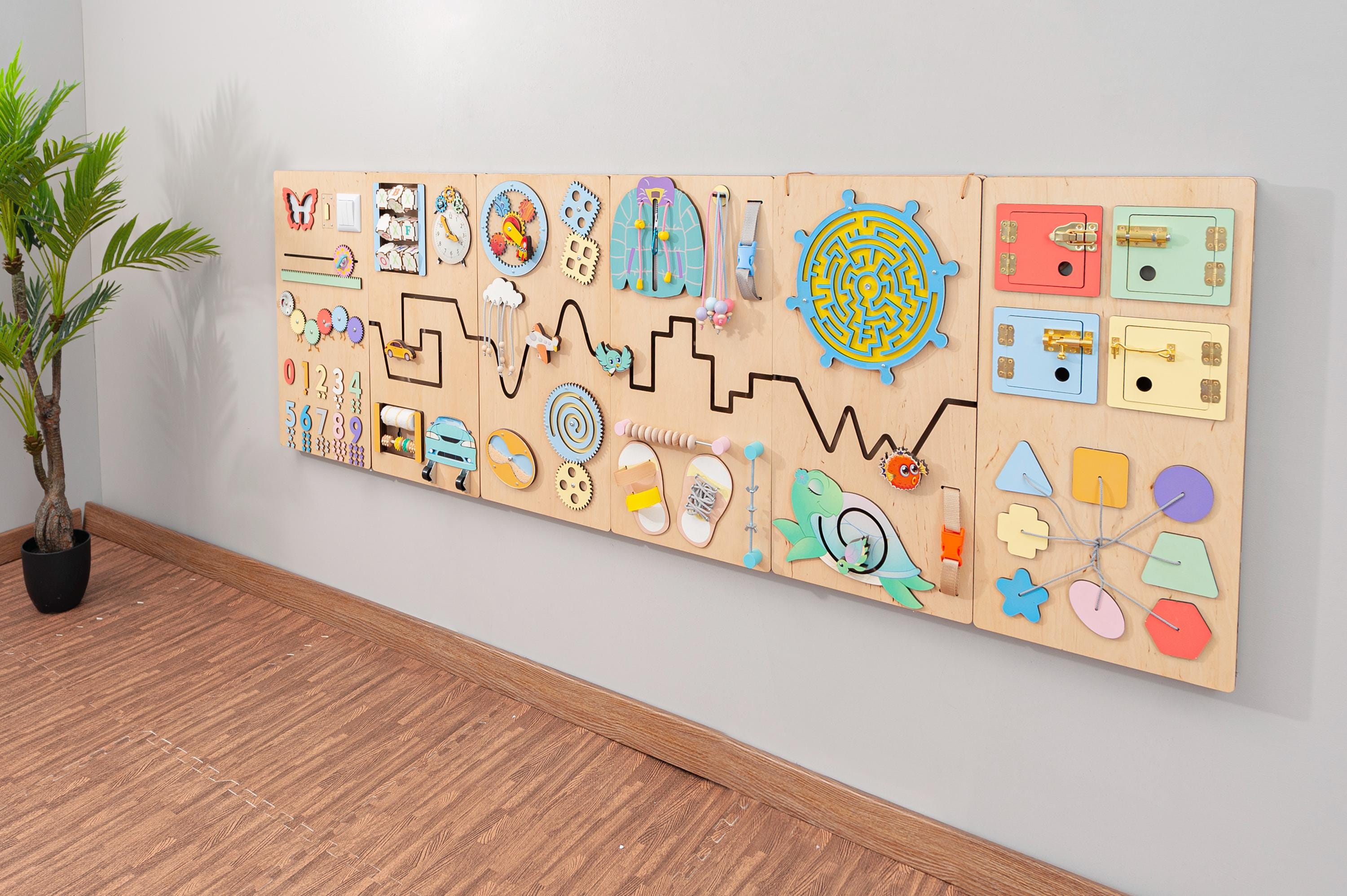 Interactive Activity Wall Panels for Public Installation. Wooden ...