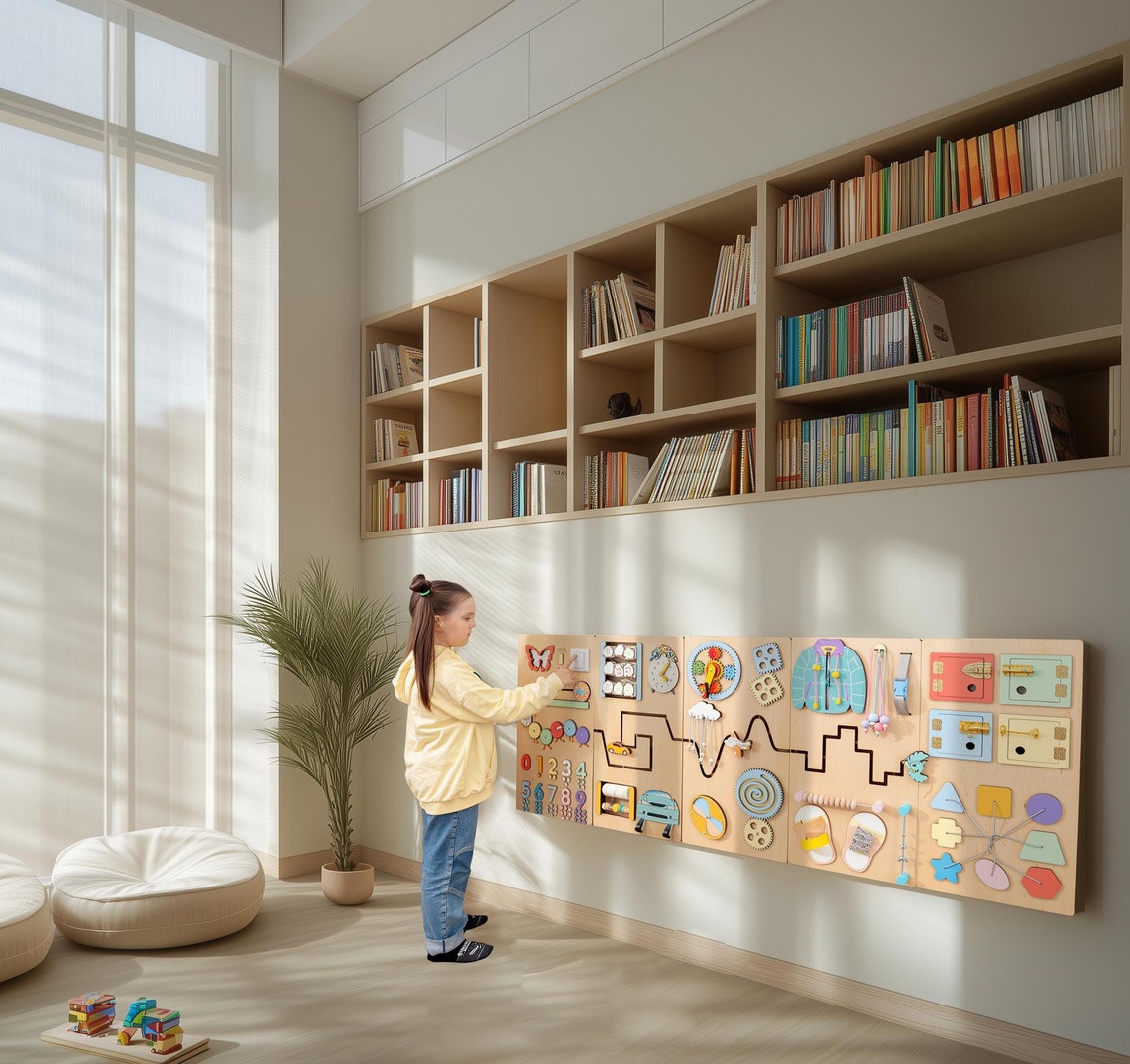 Interactive Activity Wall Panels for Public Installation. Wooden ...