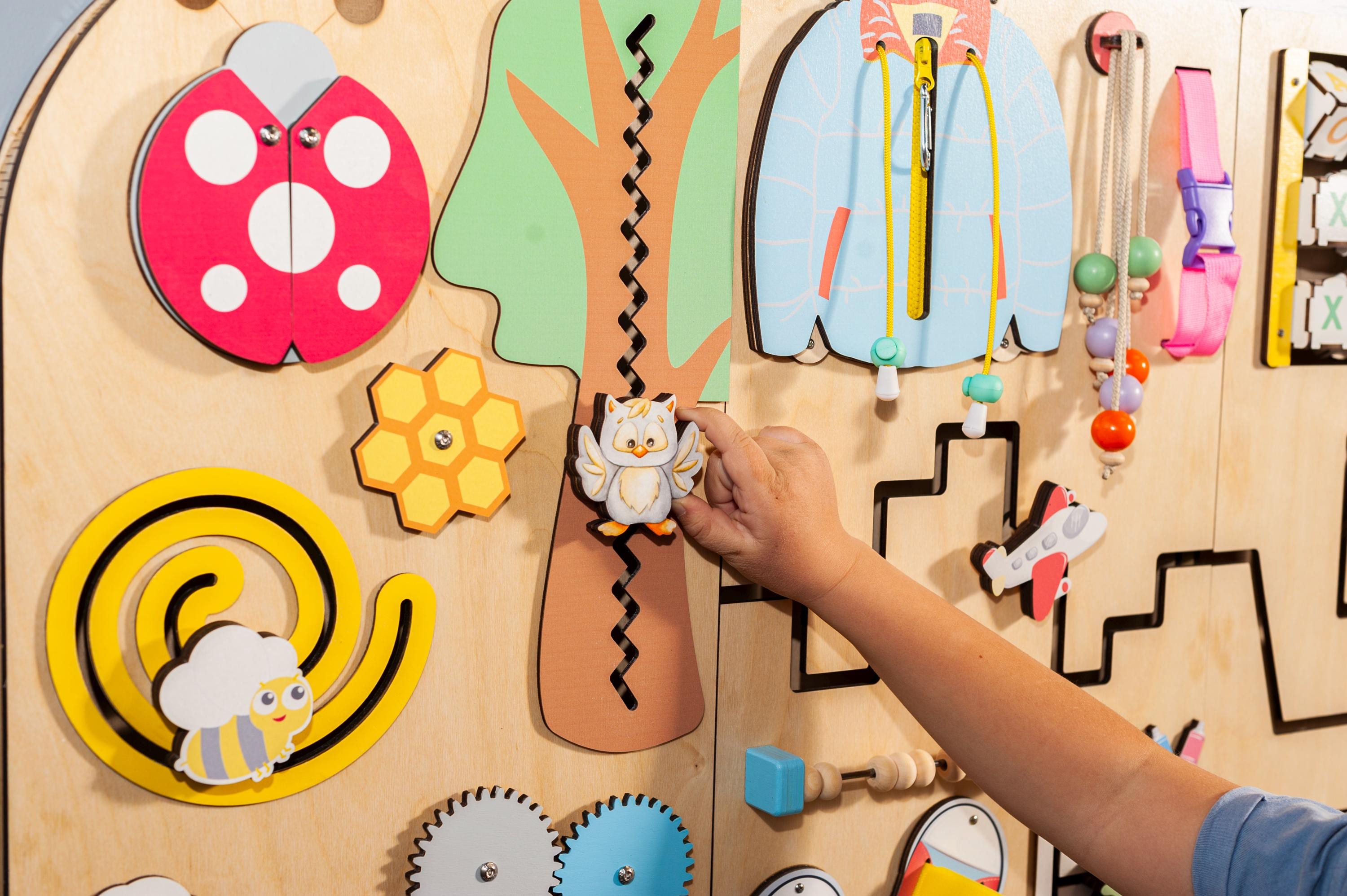 Rounded Sensory Wall Panels in Pastel Color for Kids Museums, Libraries ...