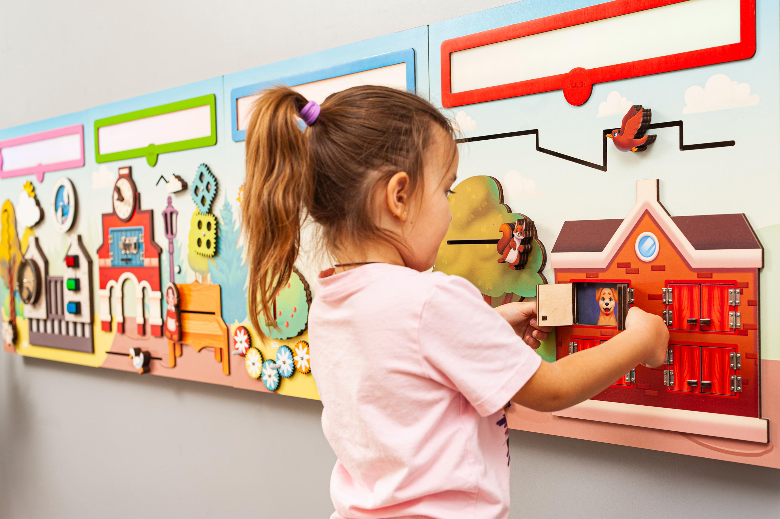 Sensory Wall Panels With LED Custom Interactive Educational Kids Decor ...