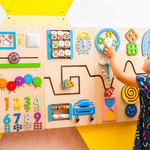Huge Sensory Learning Wall Panel for Kids | Busy Board for Kids in ...