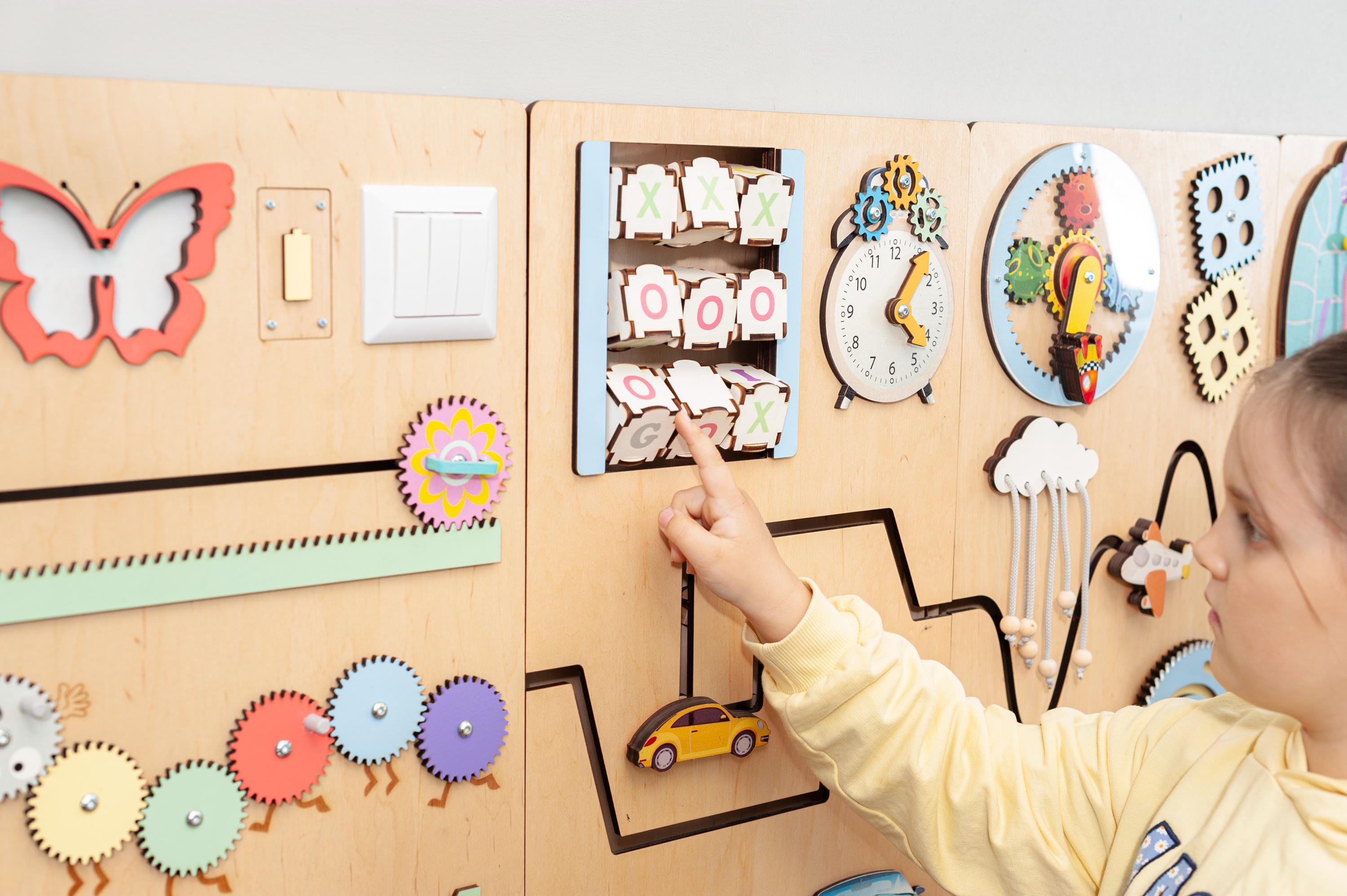 Interactive Activity Wall Panels for Public Installation. Wooden ...