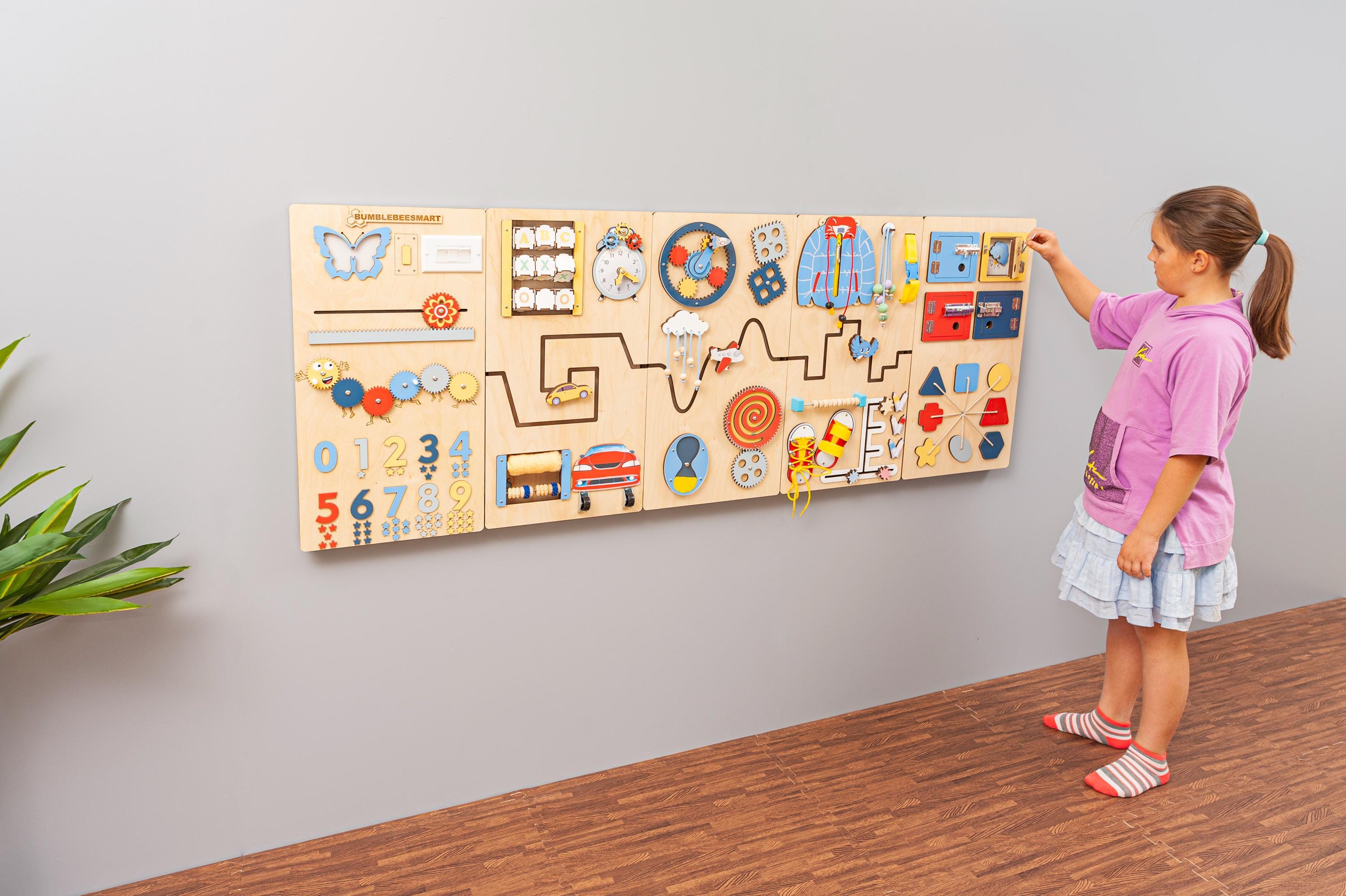 Interactive Play Wall Decor for Kids Development and Fine Motor Skills ...