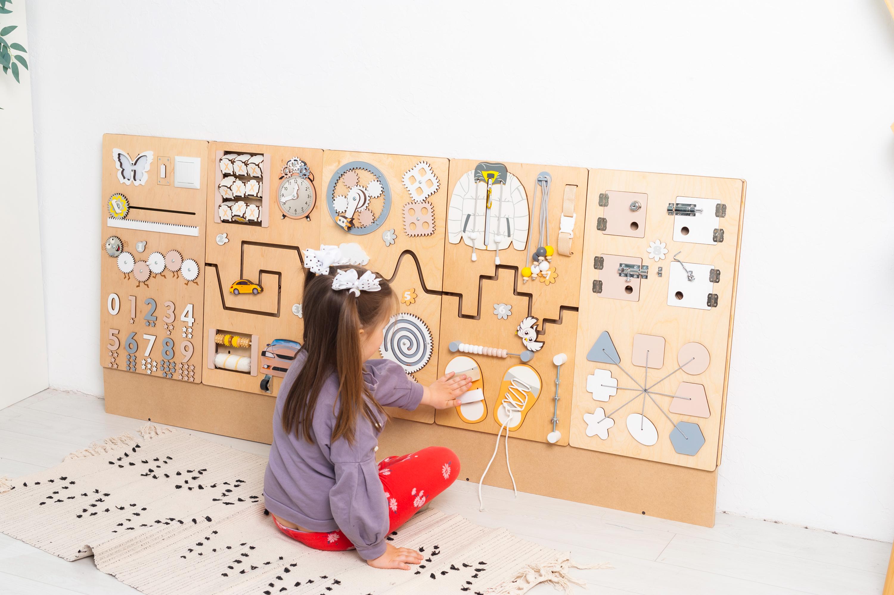 Durable Kids Busy Board for Early Learning and Development Activity ...
