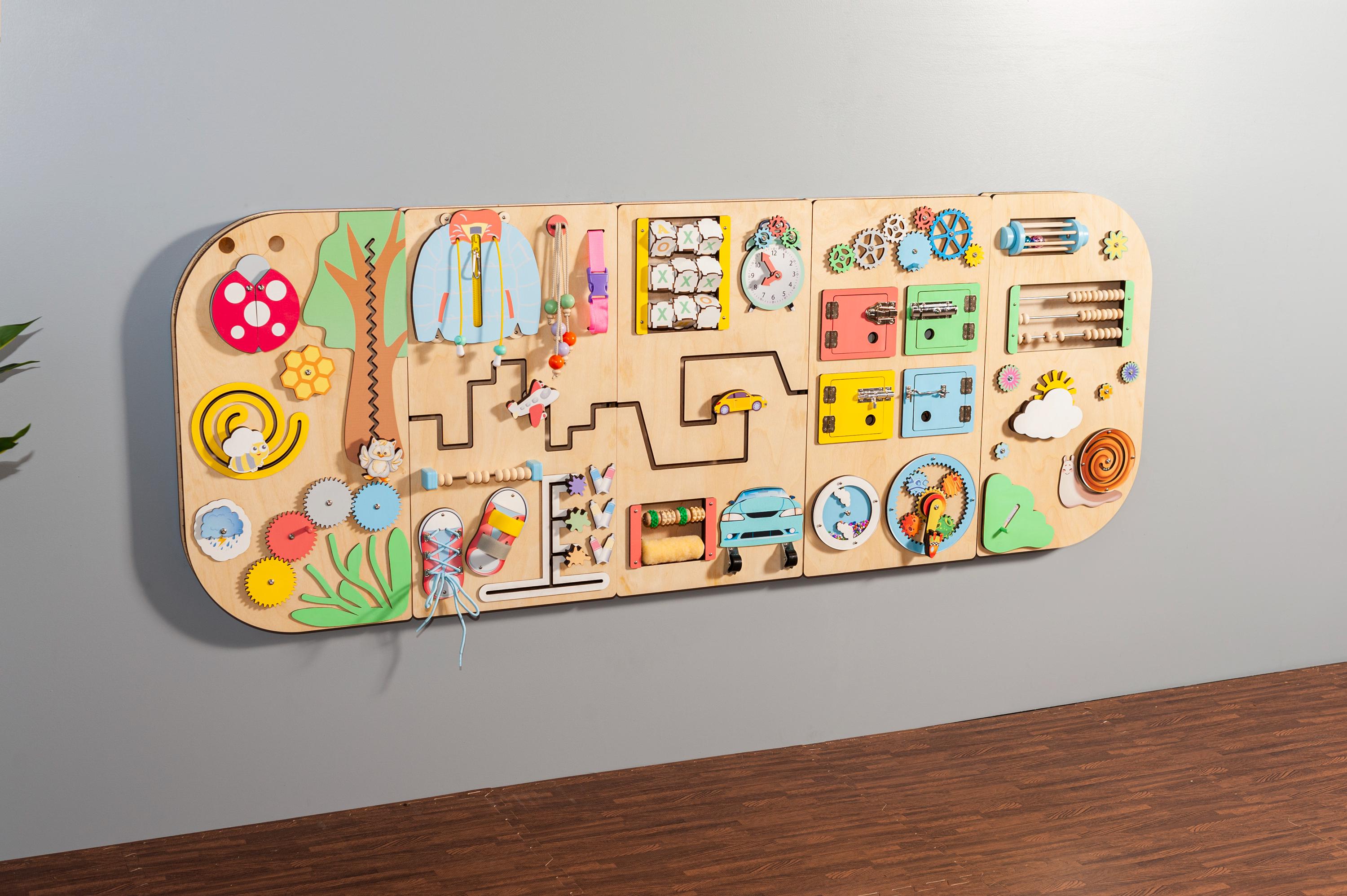 Rounded Sensory Wall Panels in Pastel Color for Kids Museums, Libraries ...