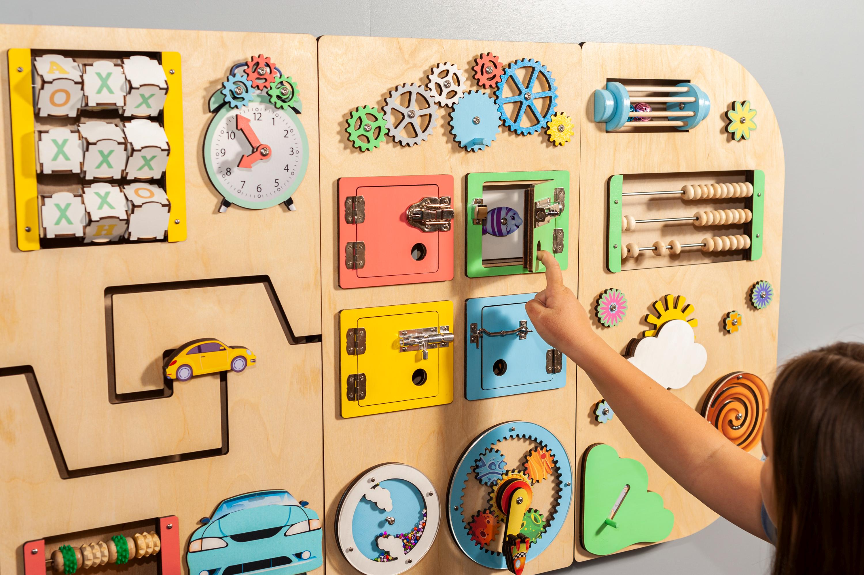 Rounded Sensory Wall Panels in Pastel Color for Kids Museums, Libraries ...