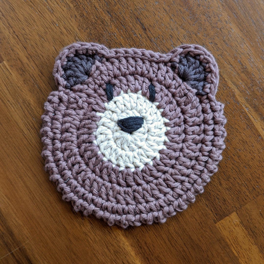 Bear Coaster Crochet Pattern - Etsy