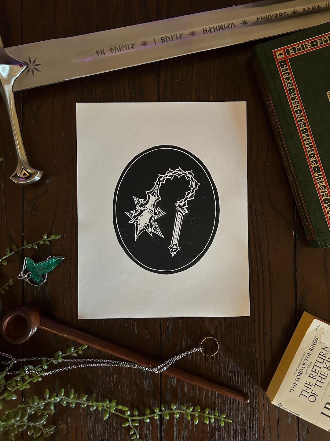 Lord of the Rings Witch King of Angmar Flail Print - Etsy