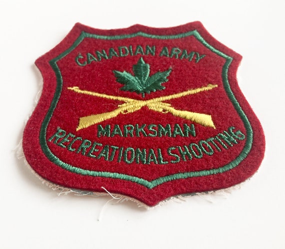 1960s Marksman Embroidered Jacket Patch, Vintage 60s … - Gem