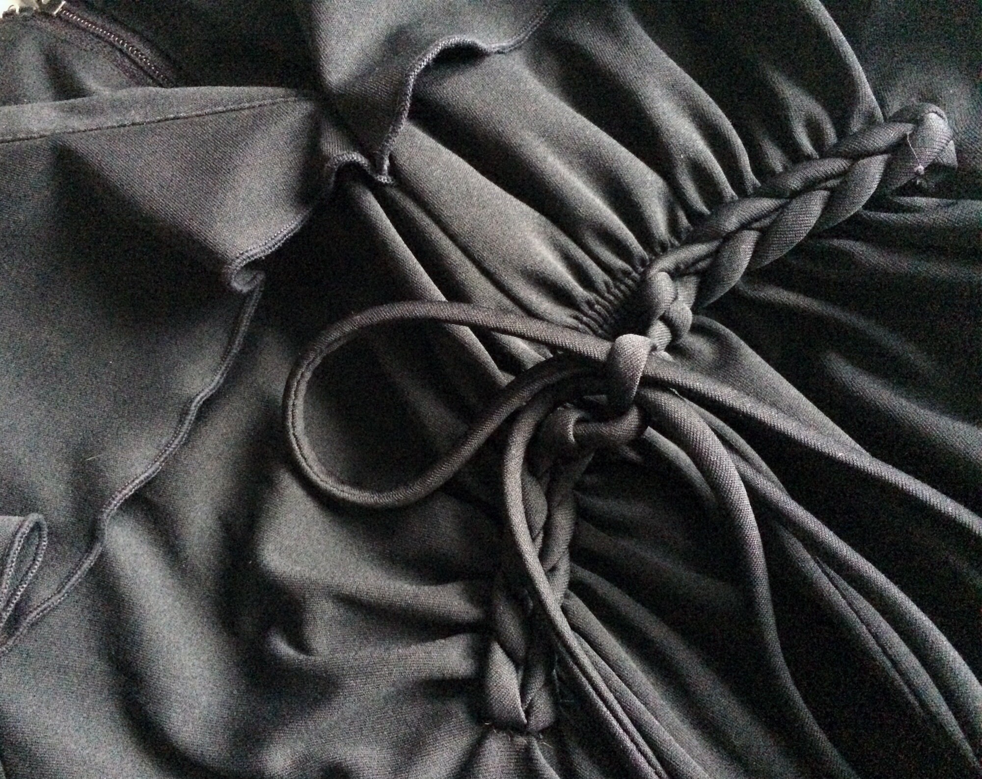 Vintage Simple Black Dress Short Sleeve Minimalist Ruffle - Etsy