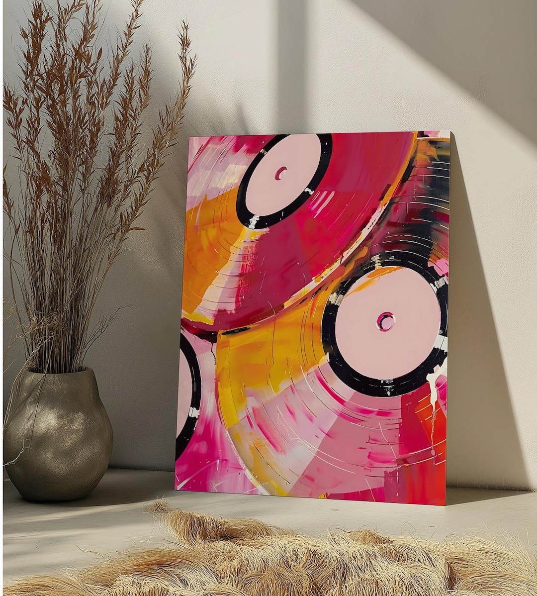 Vintage Vinyl Record Paint by Number Kit Retro Acrylic DIY Paint by ...